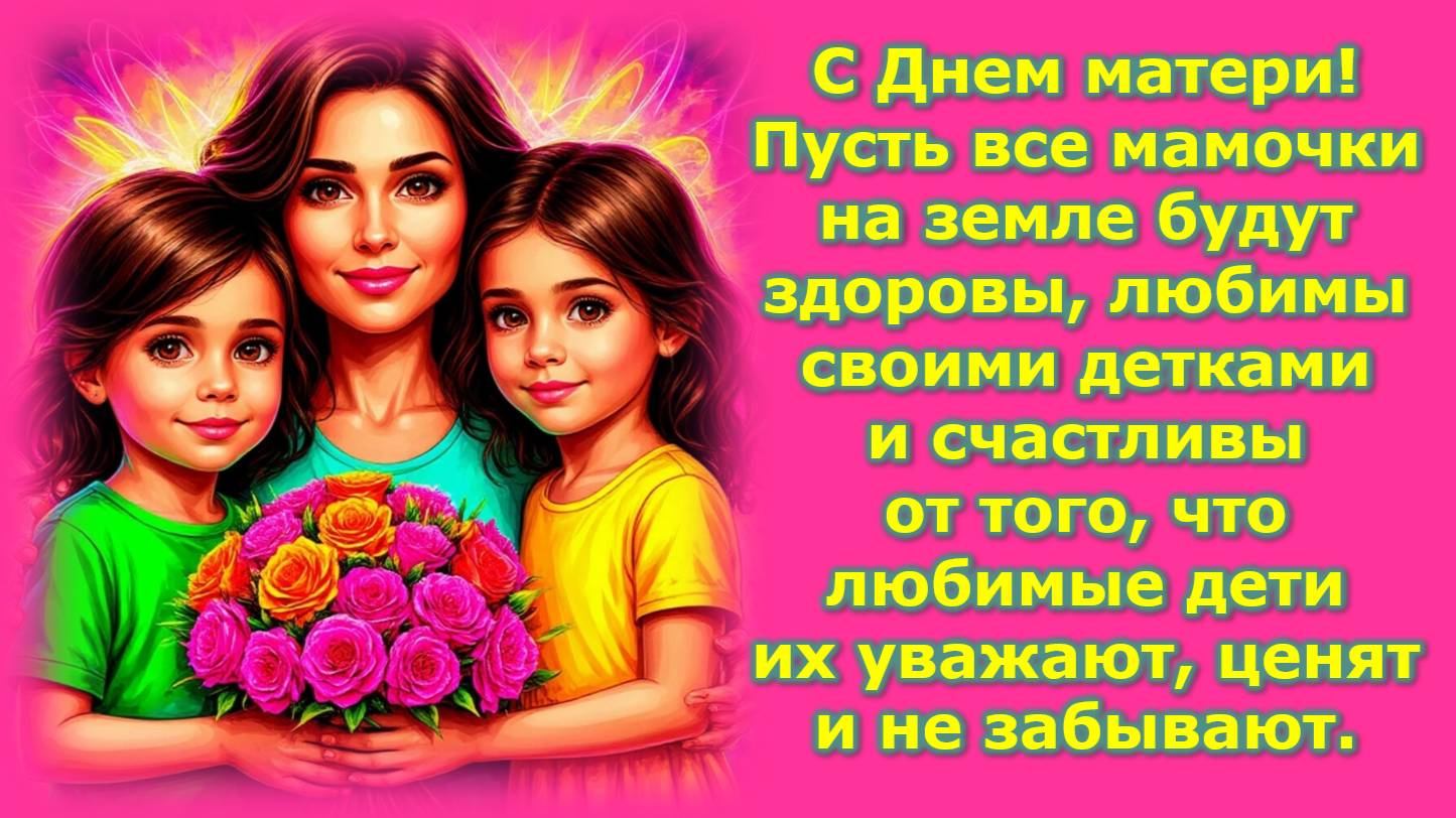 С ДНЁМ МАТЕРИ!