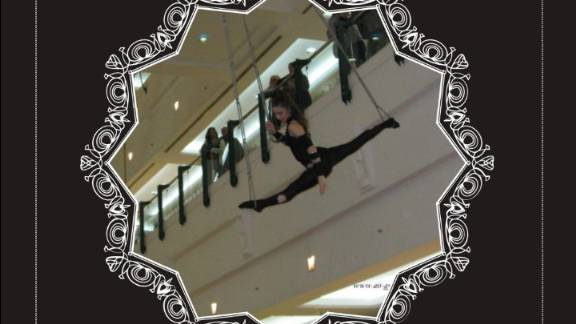 Воздушная гимнастка Любовь Соколова "Мелодия черного бриллианта" (международный фестиваль в Катаре)