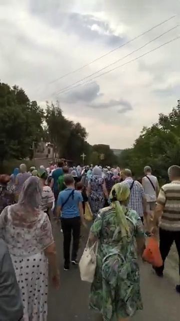 Крестный ход в мужской монастырь с. Строенцы