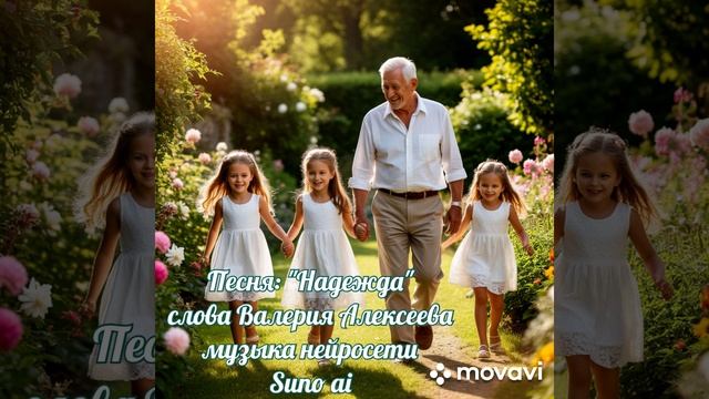 Песня: "Надежда", слова Валерия Алексеева, музыка нейросети Suno ai.