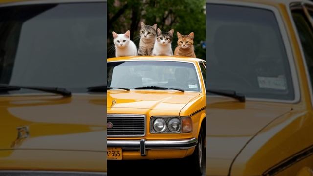 Села кошка на такси песня