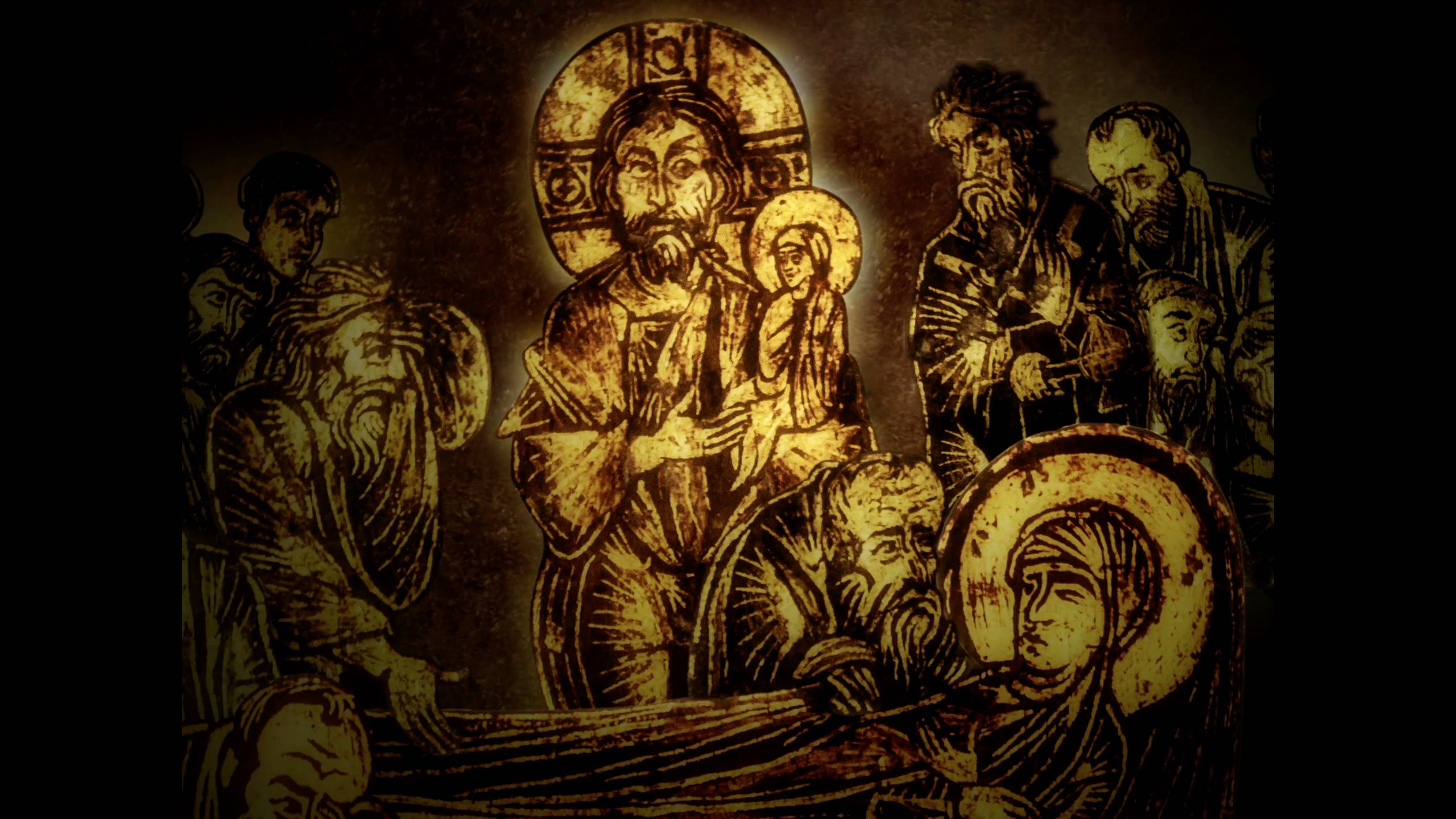 «Успение Пресвятой Богородицы»  из Цикла «Двунадесятые праздники». 
Режиссер Ирма Комладзе