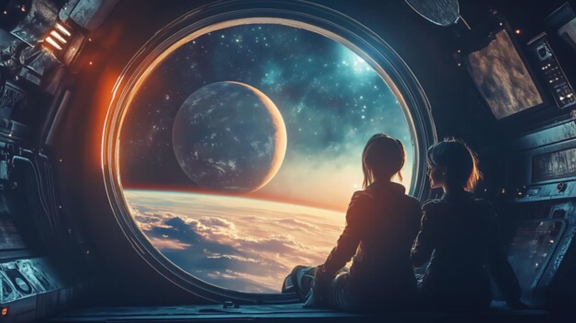 Летит в космической дали 
Стальной корабль вокруг Земли