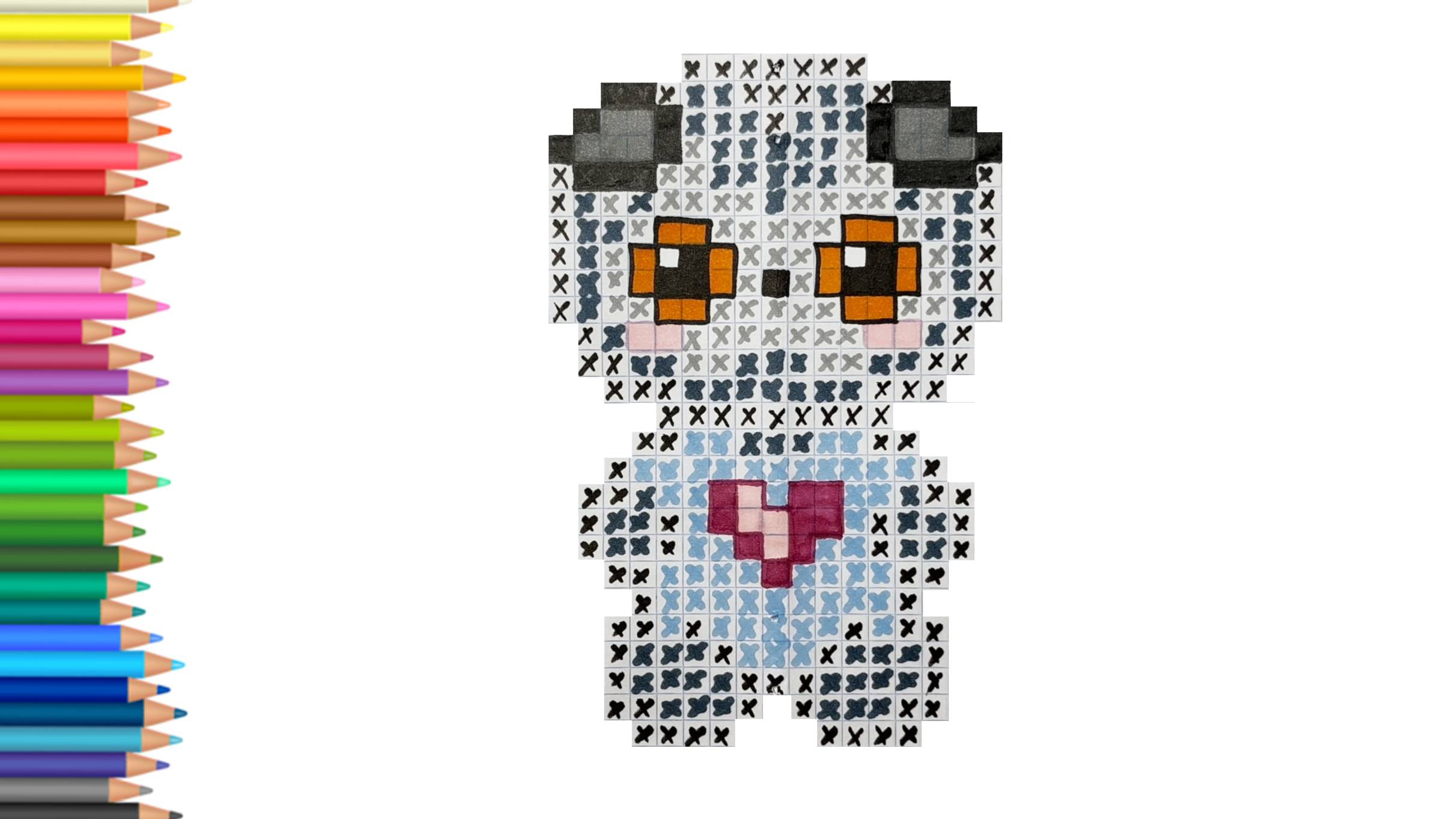 Как нарисовать Басика по клеточкам 🐱