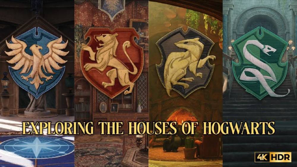 Exploring the Houses of Hogwarts | Cinematic Ambience & Music Исследование Домов Хогвартса