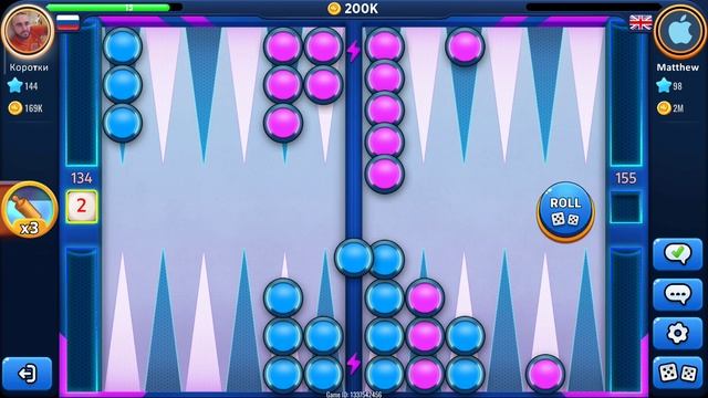 Нарды, короткие нарды онлайн чемпионат