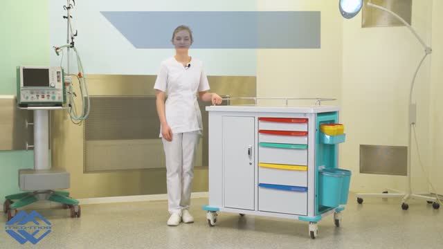 Тележка медицинская Med-Mos РМТ01 (ТМ-007АН-00)