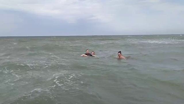 Дагестан. Каспийское море в районе экраноплана «Лунь»