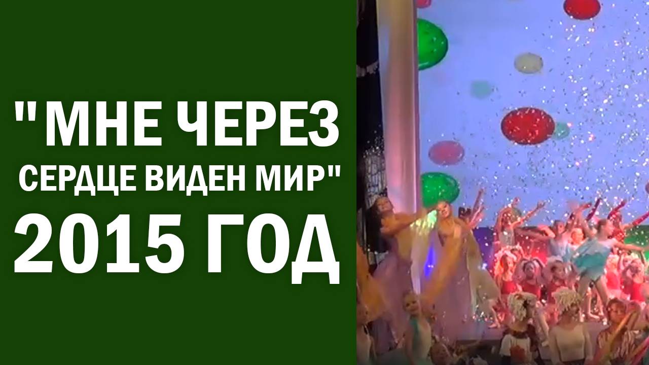 "Мне через сердце виден мир", 2015 год