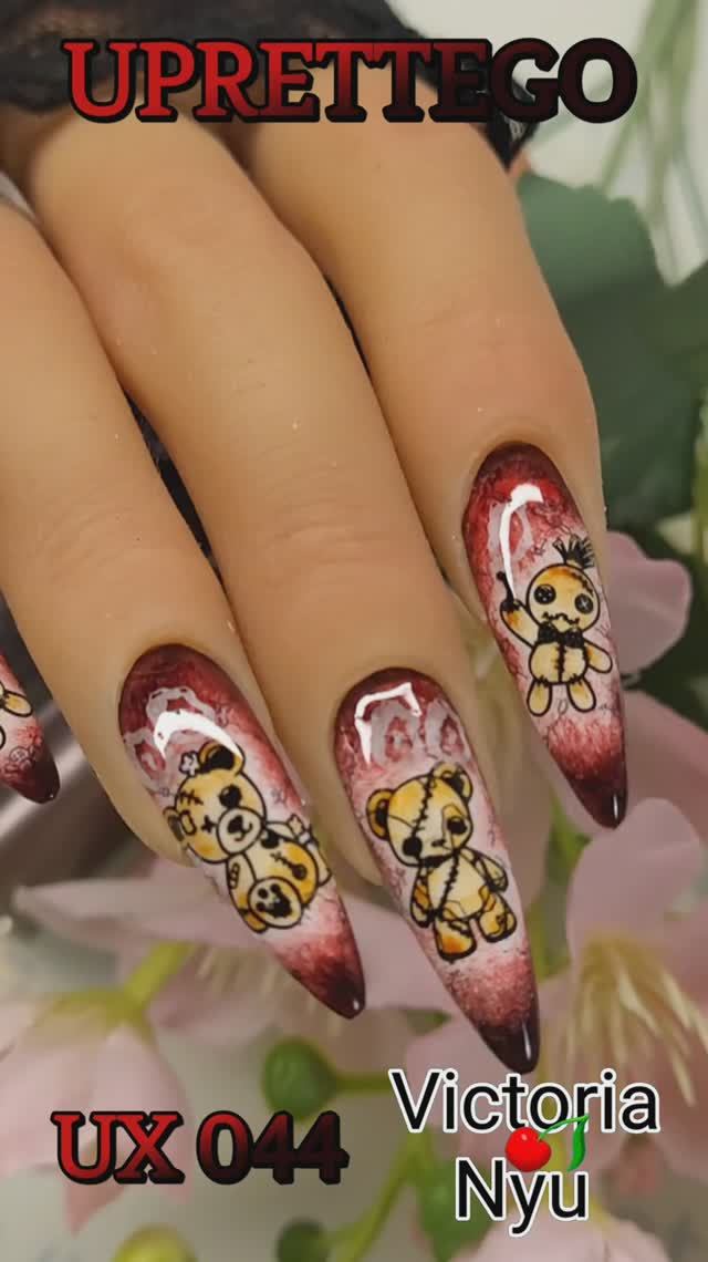 #voodoo #stamping #stampingnailart #nailart #victorianyu #naildesign #uprettego #stampingplates