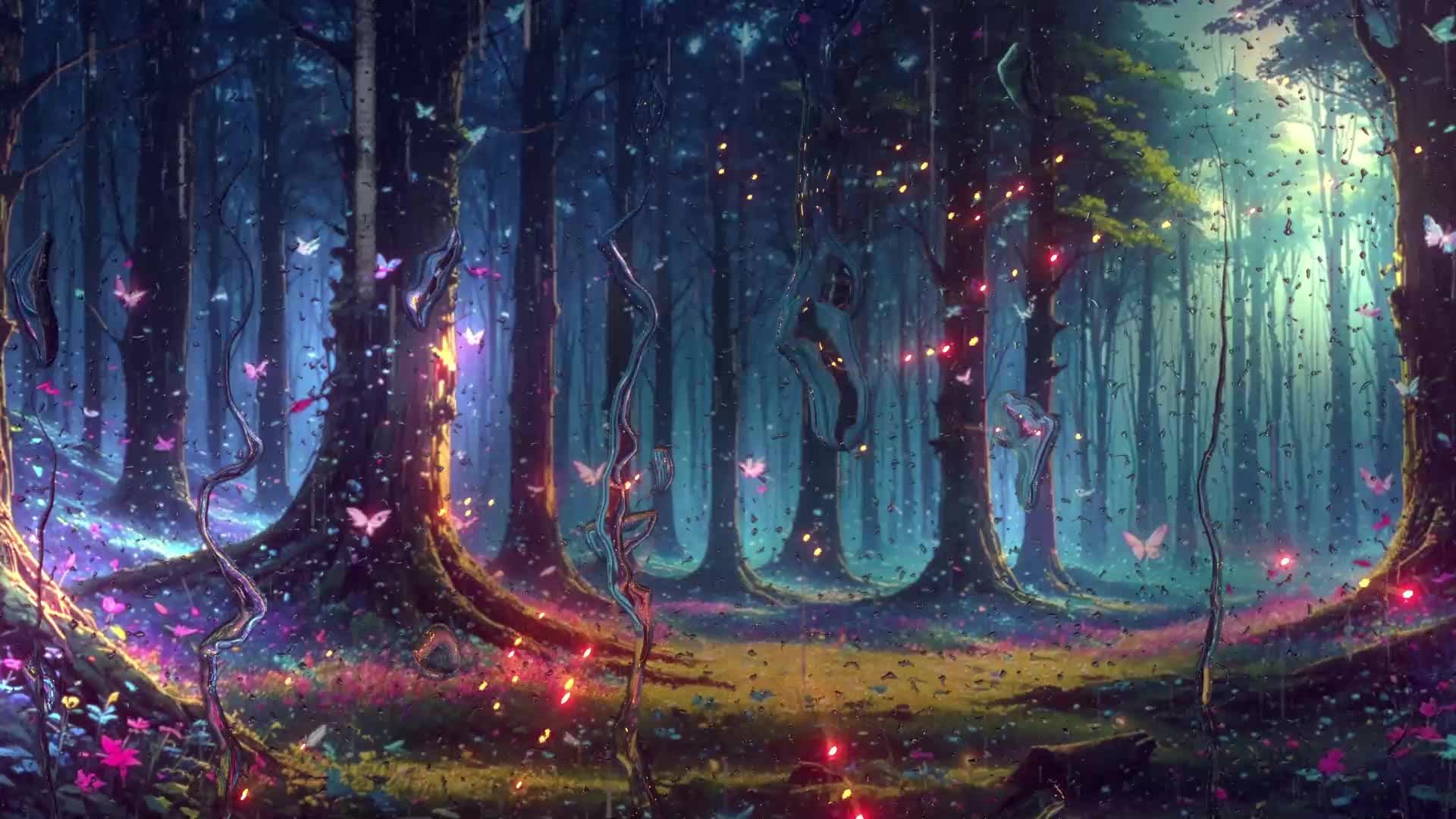 Звуки успокаивающего дождя  😴