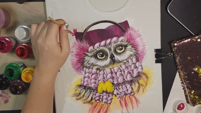 Ручная роспись одежды. Майка для Маргариты. О. Давыдова