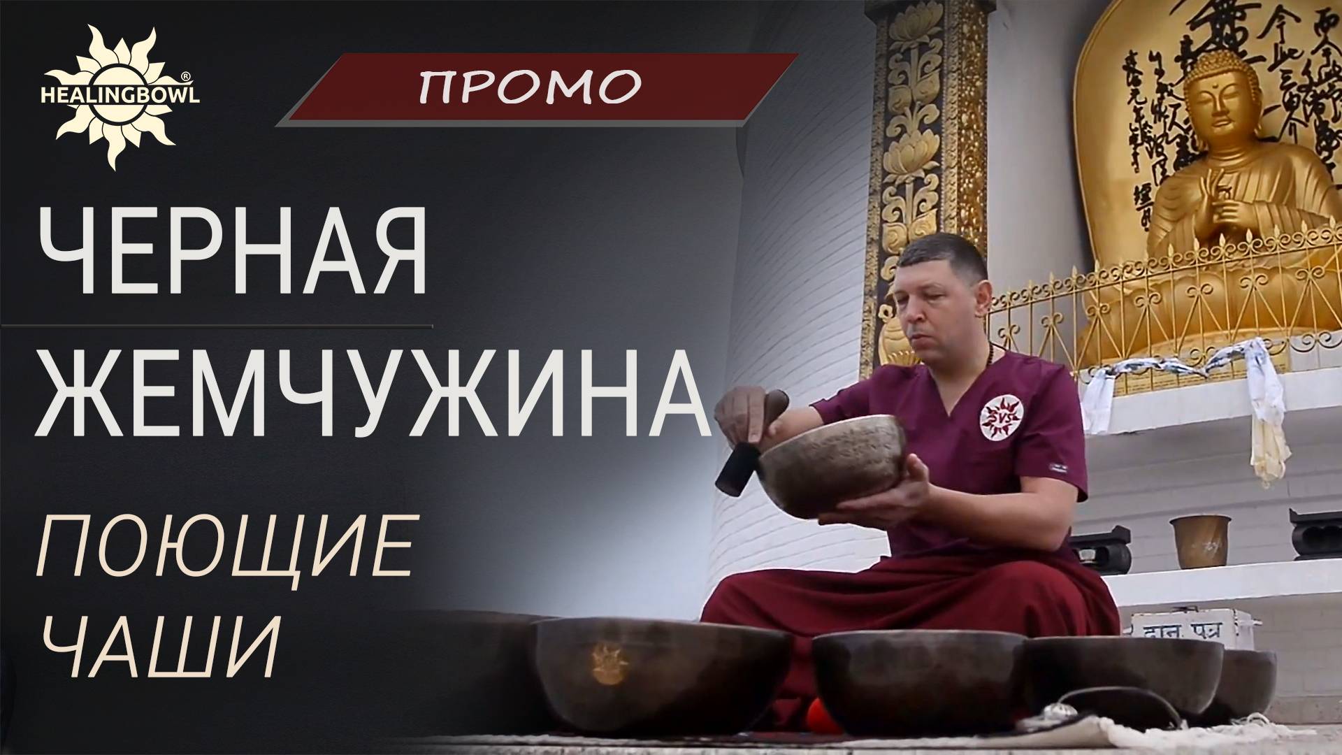 Поющая чаша Healingbowl® Профессиональные Черная Жемчужина®