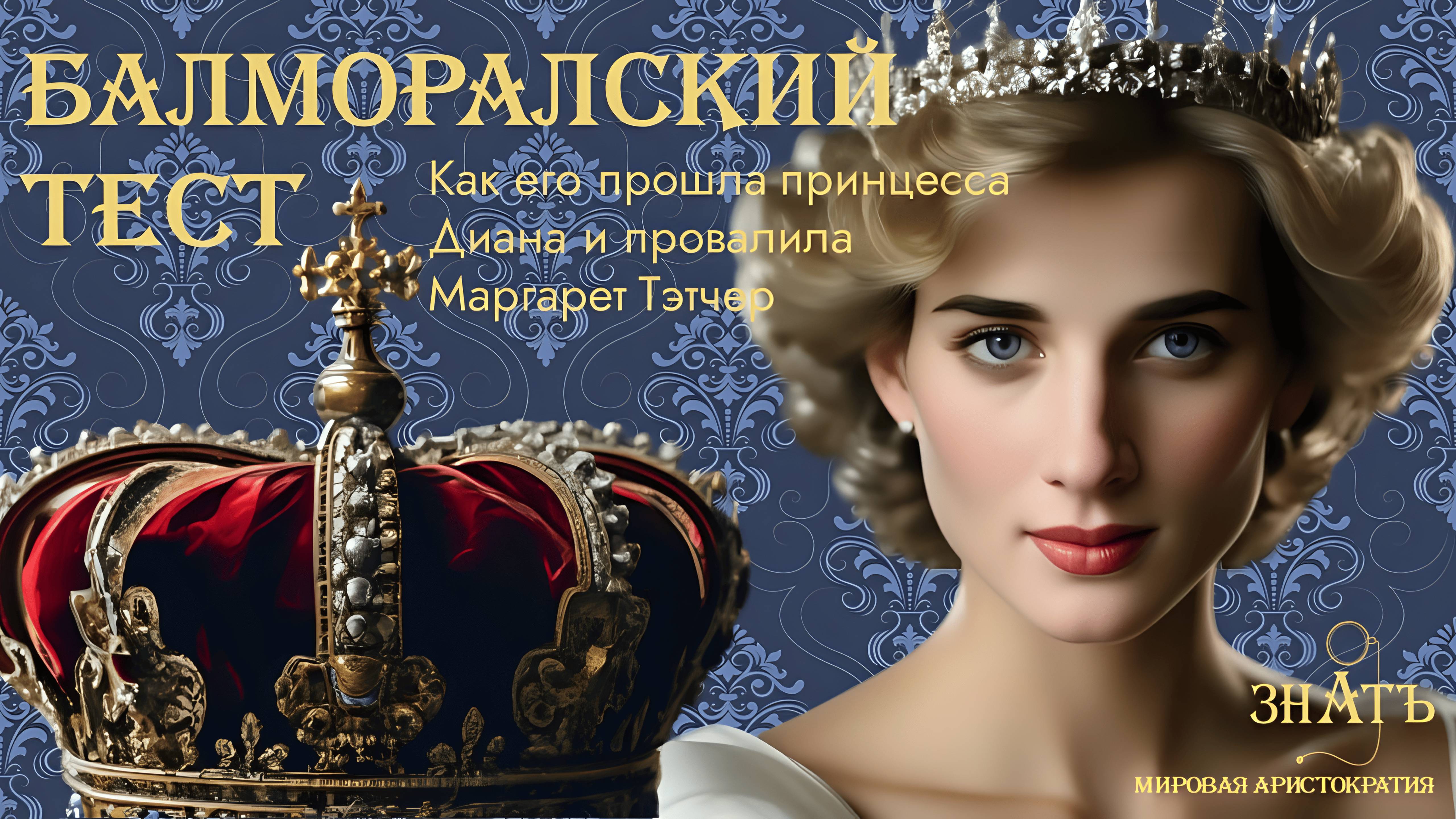БАЛМОРАЛСКИЙ ТЕСТ. КАК ЕГО ПРОШЛА ПРИНЦЕССА ДИАНА И ПРОВАЛИЛА МАРГАРЕТ ТЭТЧЕР