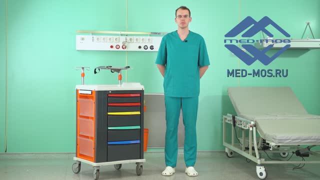 Тележка медицинская Med-Mos РЕТ02 (ТМ-006АН-00)