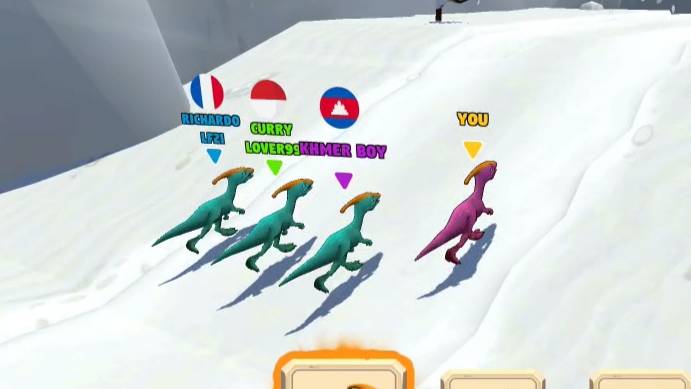 Гонки динозавров Dinosaur Race Dinosaur Shifting Run, уровень 95