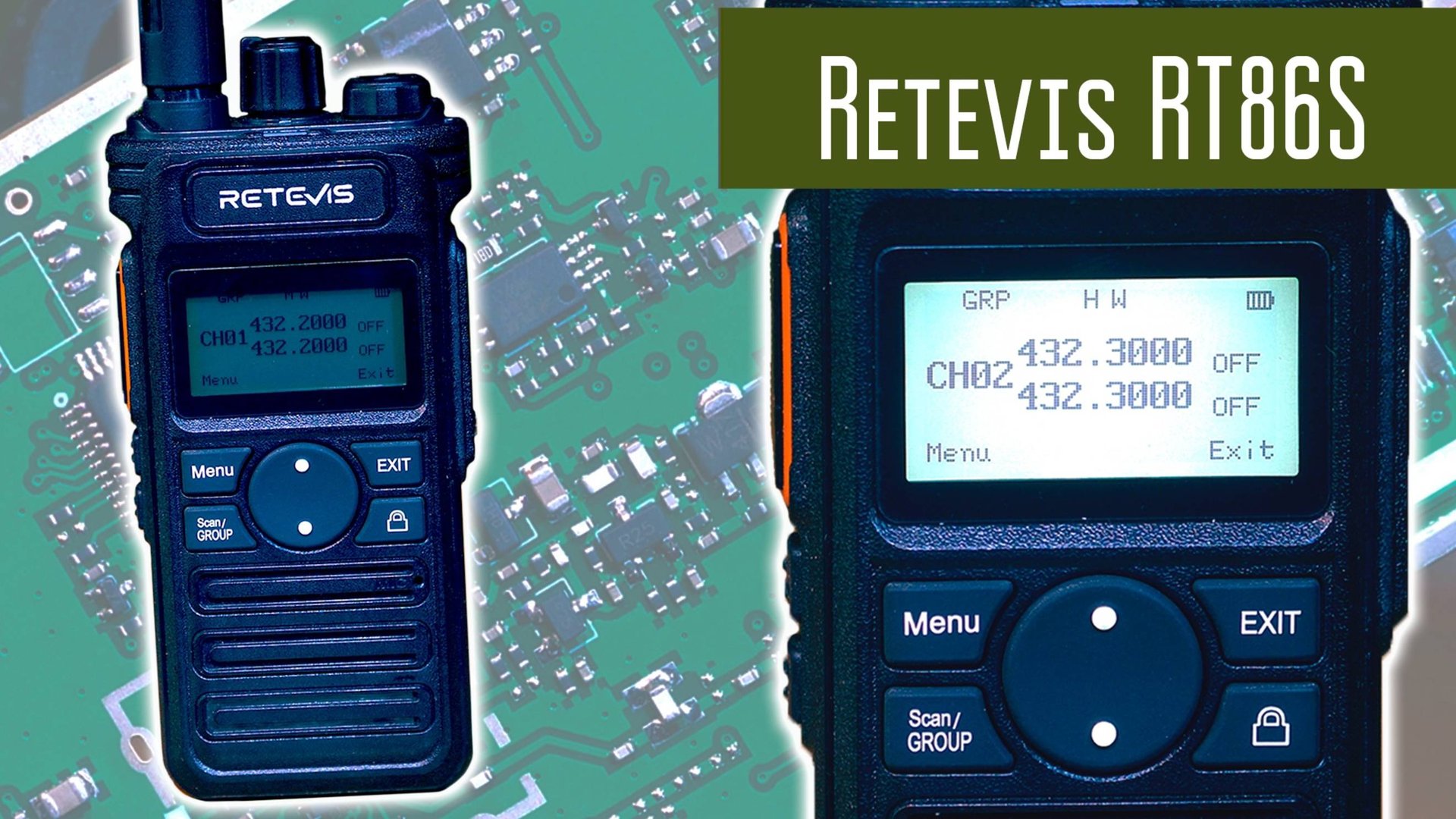 Retevis RT86S UHF радиостанция. Подробный обзор, разборка, проверка.