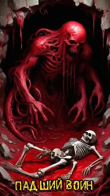 Падший воин в вечных сражениях! #horror #чудовище #мистика #выживание