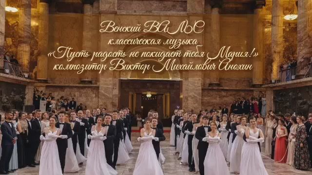 Венский ВАЛЬС «Пусть радость не покидает тебя!» ИМПРОВИЗАЦИЯ композитор Виктор Анохин #бальныетанцы