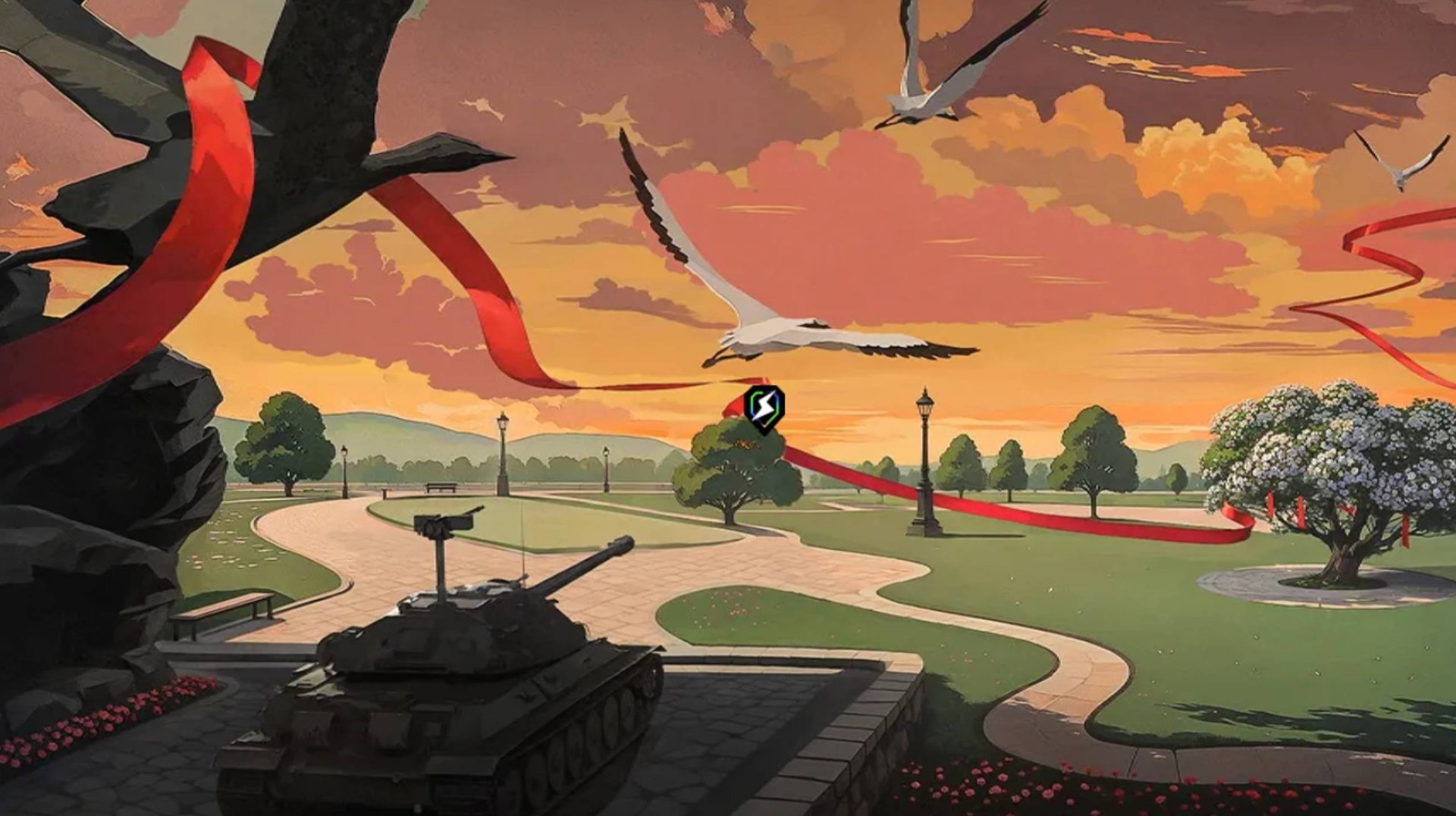 Играем в танкс блитс.