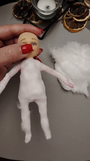 МК ватная игрушка /  DIY cotton wool toy
 /как сделать тело для ватной игрушки ❤️