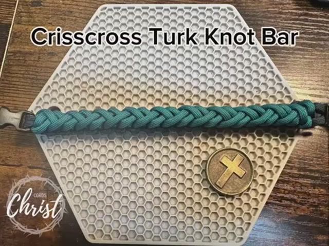 Paracord Crisscross Turk Bar Bracelet(360P)