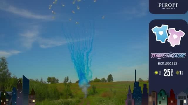 ГЕНДЕРНЫЙ САЛЮТ (синий) БСП1502512