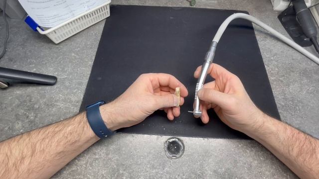 Обработка мостовидной конструкции из ZrO2 под титановую балку