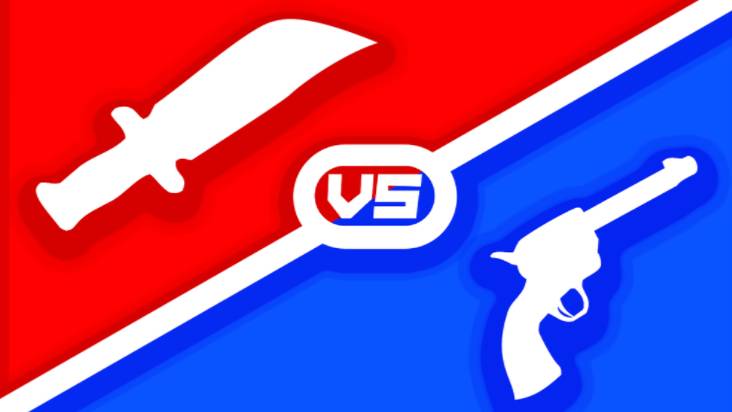 Шериф vs убийц в Roblox научился играть с ножа?!