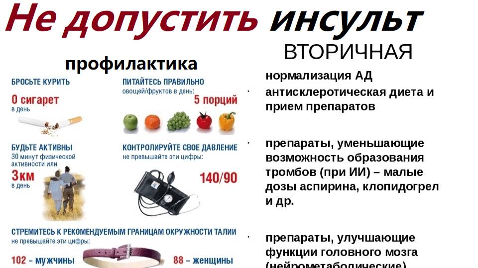 Профилактика инсульта и если беда пришла