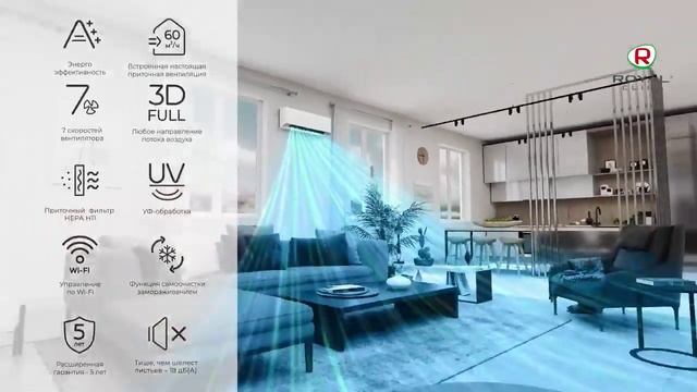 Сплит-система Royal Clima серии ROYAL FRESH Full DC EU Inverter – инверторный настенный кондиционер