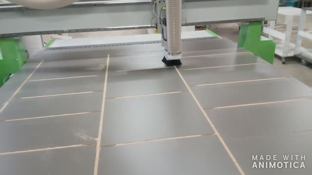 Раскрой листа на фрезерном станке с ЧПУ 2130 A