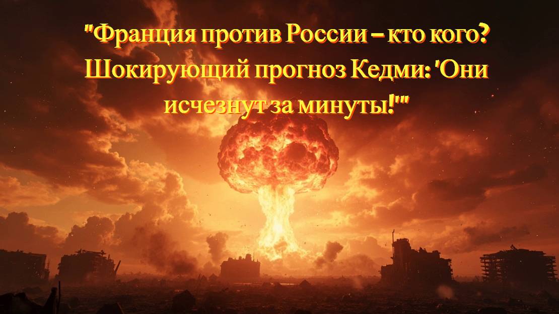 "Франция против России – кто кого? Шокирующий прогноз Кедми: 'Они исчезнут за минуты!'"