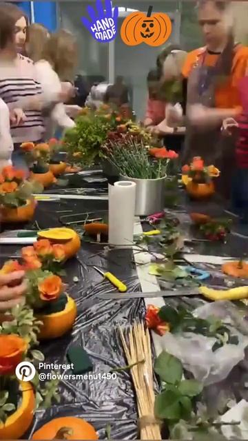 Мастер-класс Композиция в тыкве