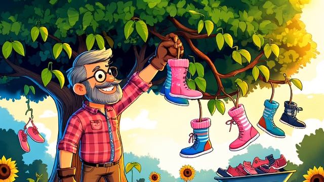 🌳✨ Чудо-дерево Корнея Чуковского: где башмаки растут, как яблоки! ✨🌳