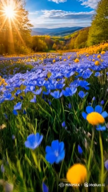 Поле с цветами