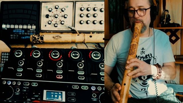 Бамбуковая флейта ХоДзи (сякухати,хотику) / live looping / пример звучания /вариант 2