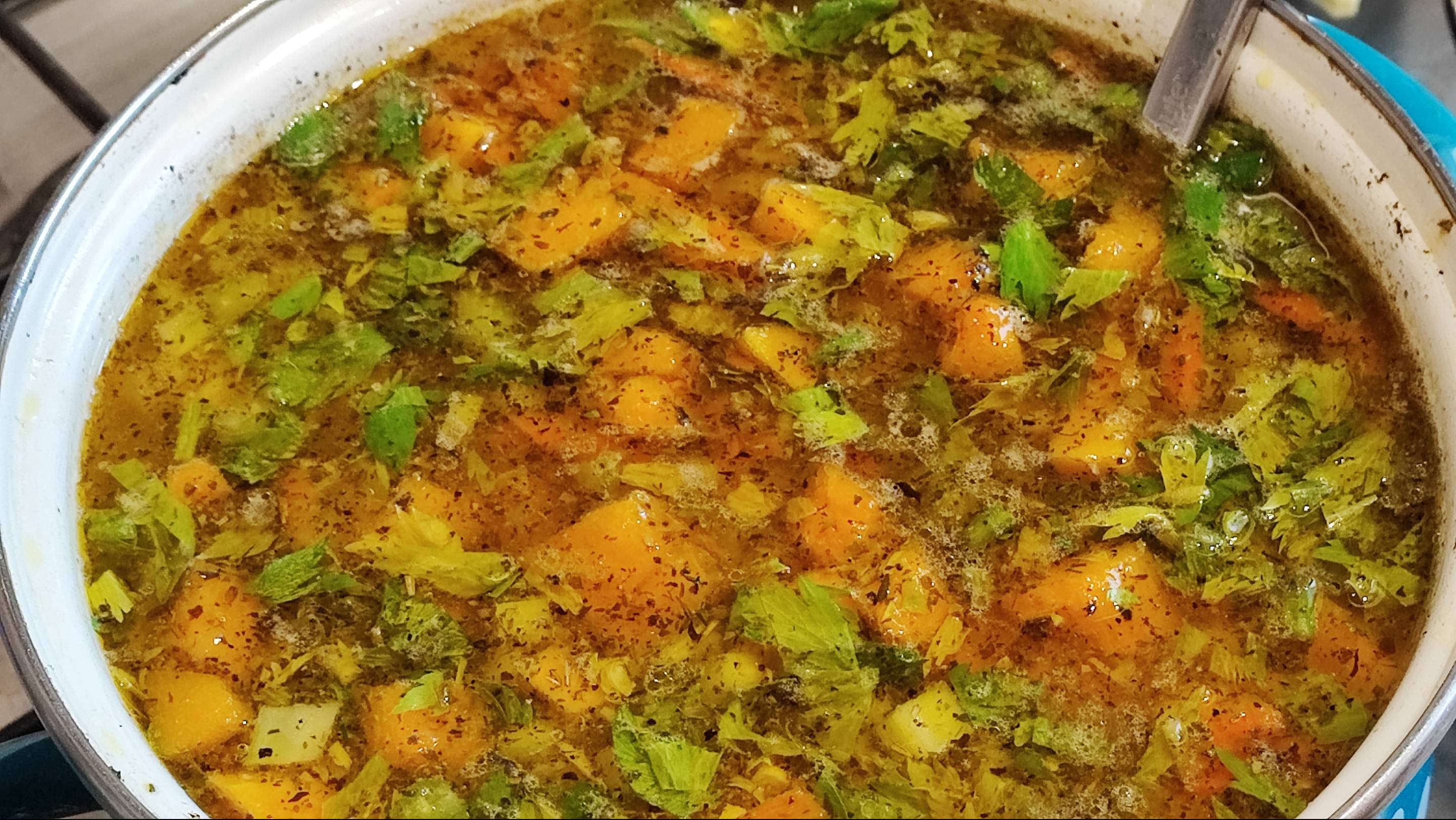 Суп из говядины с тыквой (не постно, но вкусно)