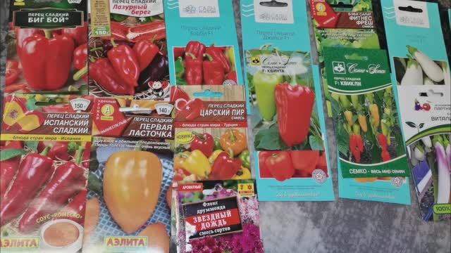 Какие перцы баклажаны и флоксы посею на рассаду. Готовлю грунт. Обзор семян.