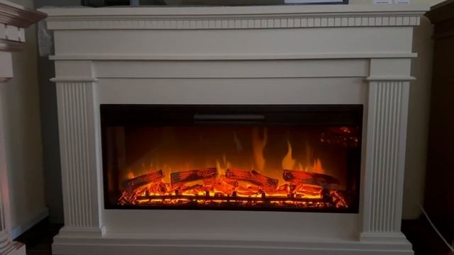 Каминокомплект Грейс (бежевый) с очагом Foton 42