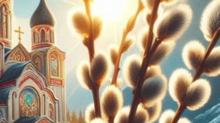 Открытка с Вербным воскресеньем –открытка, которая согреет душу!