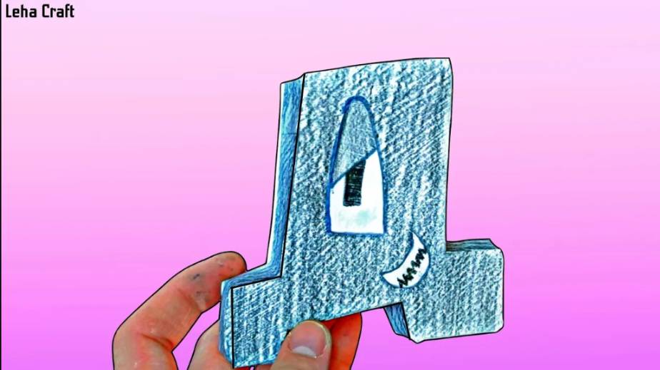 Оригами Русский Алфавит Лор буква Д / Паперкрафт буквы Д из бумаги / Поделки из бумаги 3Д