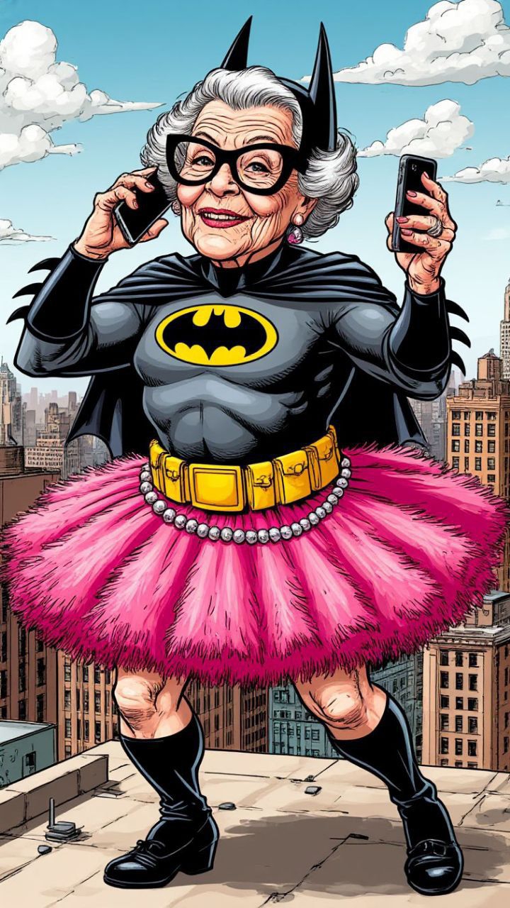 Бабушка Бэтмен.🌞 Песенка. 🌞 Детям.