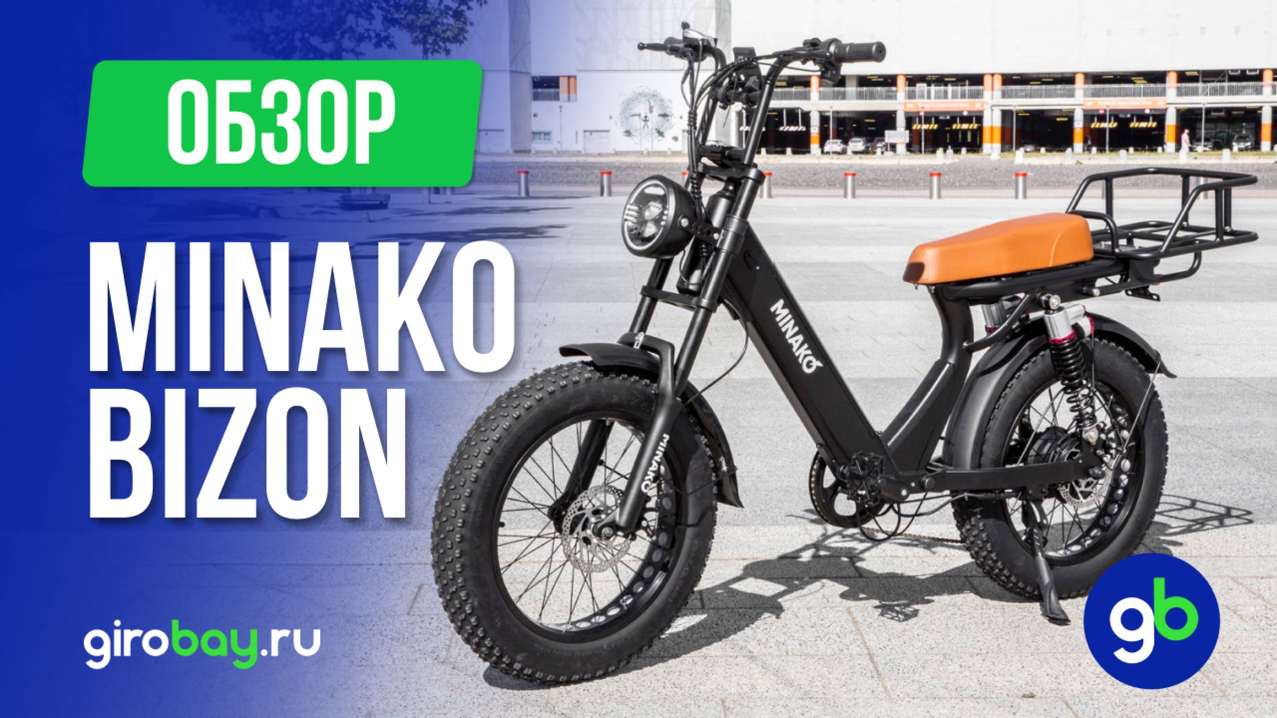MINAKO BIZON - большой электровелосипед со съемной АКБ в раме!