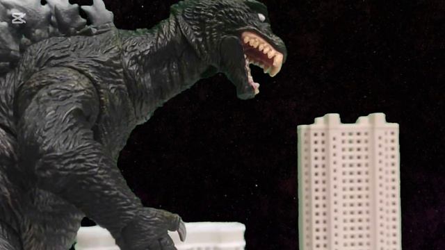 Night stop motion GMK godzilla test