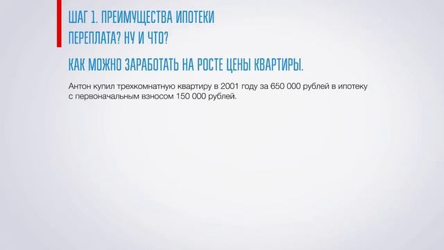 Как сделать ипотеку выгодной! Интернет-семинар Владимира Берлизова. 1 ШАГ. ПРЕИМУЩЕСТВА ИПОТЕКИ