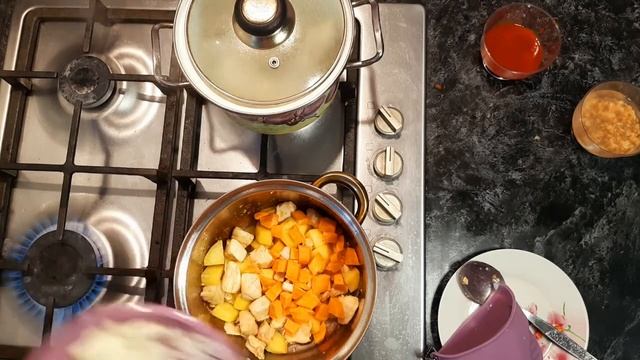 Как сварить суп куриный с чечевицей