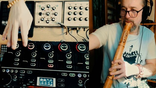 Бамбуковая флейта ХоДзи (сякухати,хотику) / live looping / пример звучания /вариант 1