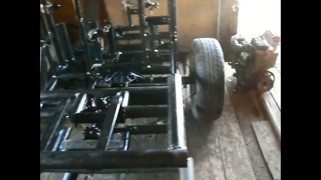 Самодельный минитрактор переломка "КПТ - 4". Часть 1.