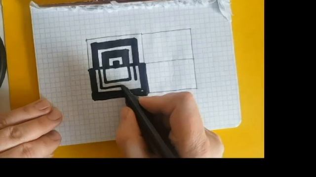 Рисуем иллюзия (69), легко и просто